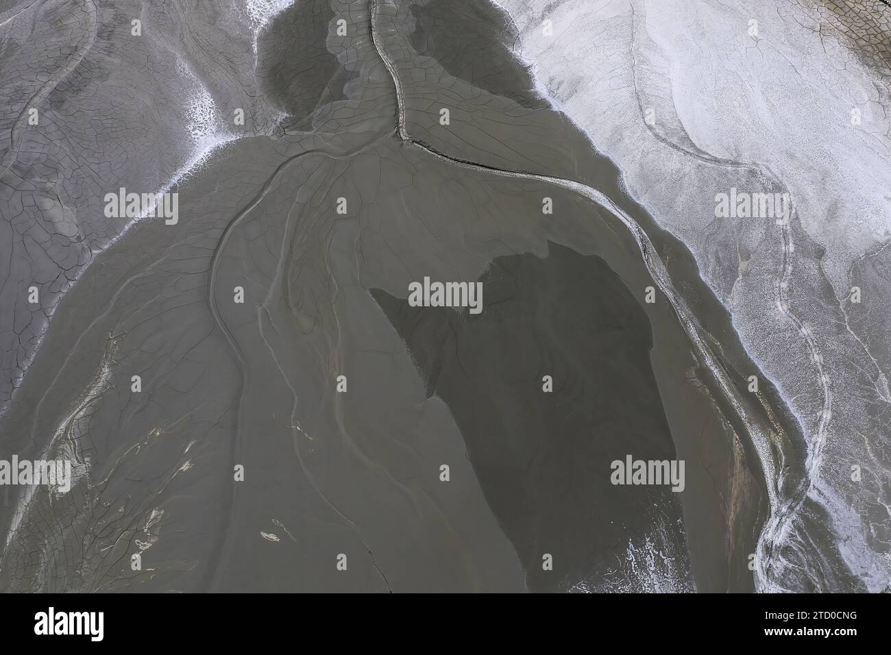 An aerial shot capturing the unique textures and patterns of the Rio ...