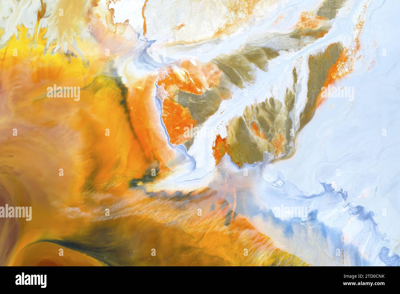 Aerial view of the Riotinto mines showcasing a spectacular blend of ...