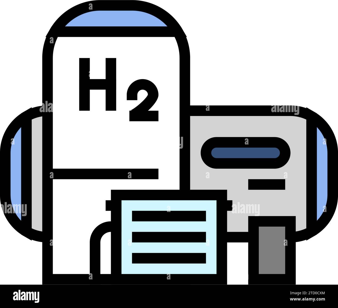 fuel cell storage energy color icon vector illustration Stock Vector ...