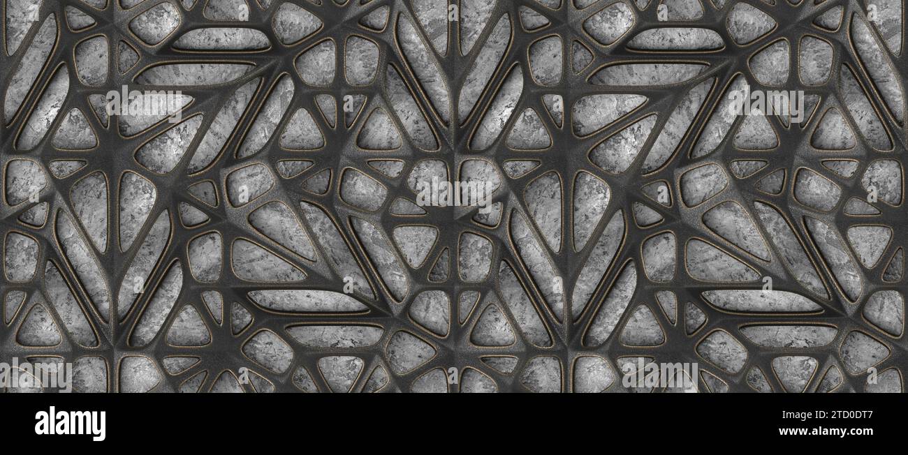 A seamless real 3D background featuring modern, futuristic geometric ...