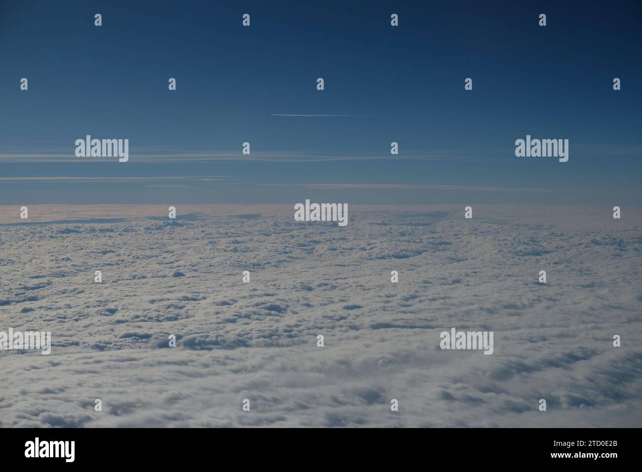 View of the clouds and horizon form above Stock Photo - Alamy