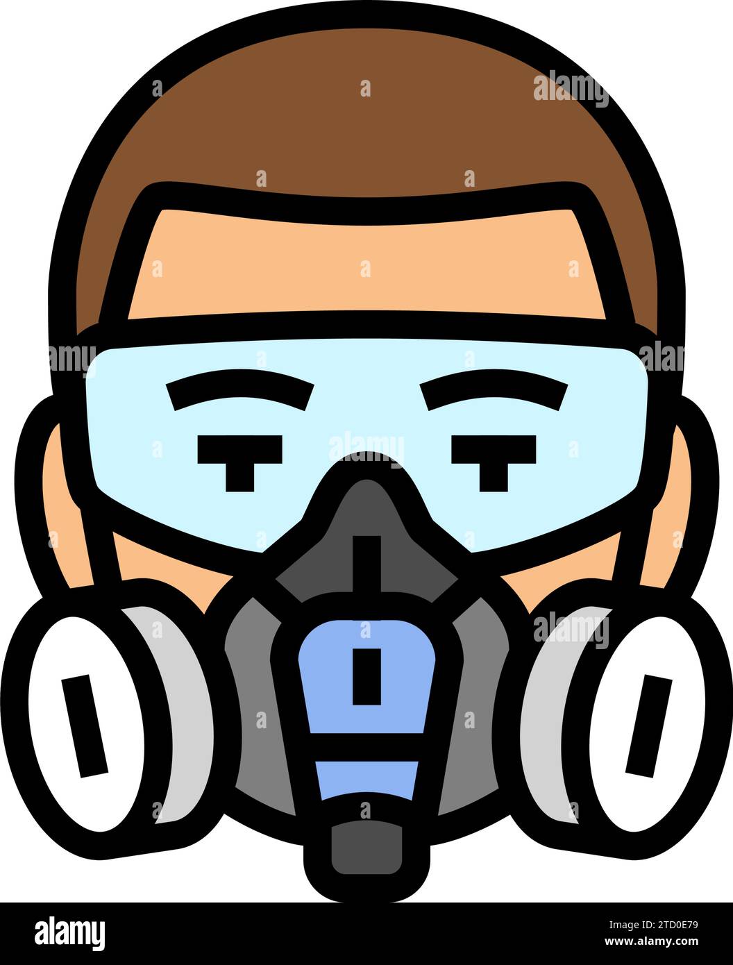 painting mask face color icon vector illustration Stock Vector Image ...