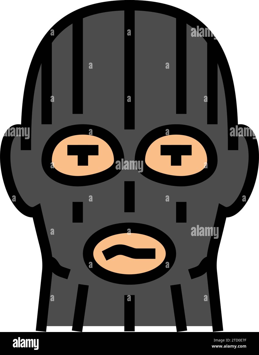 thief mask face color icon vector illustration Stock Vector Image & Art ...