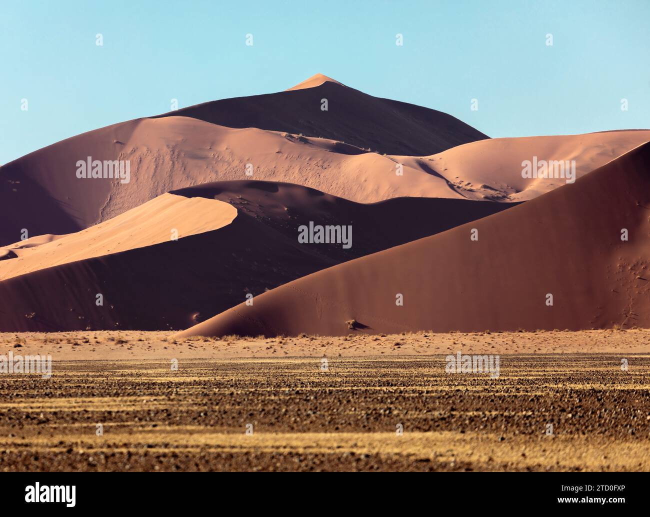 A captivating view of the serene desert landscape in Namibia ...