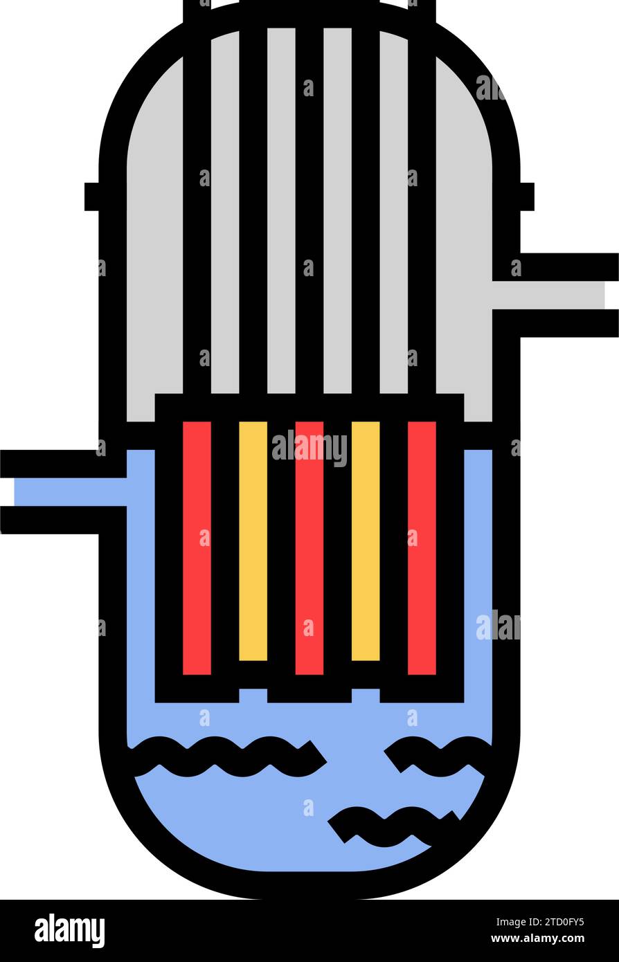 reactor nuclear energy color icon vector illustration Stock Vector ...