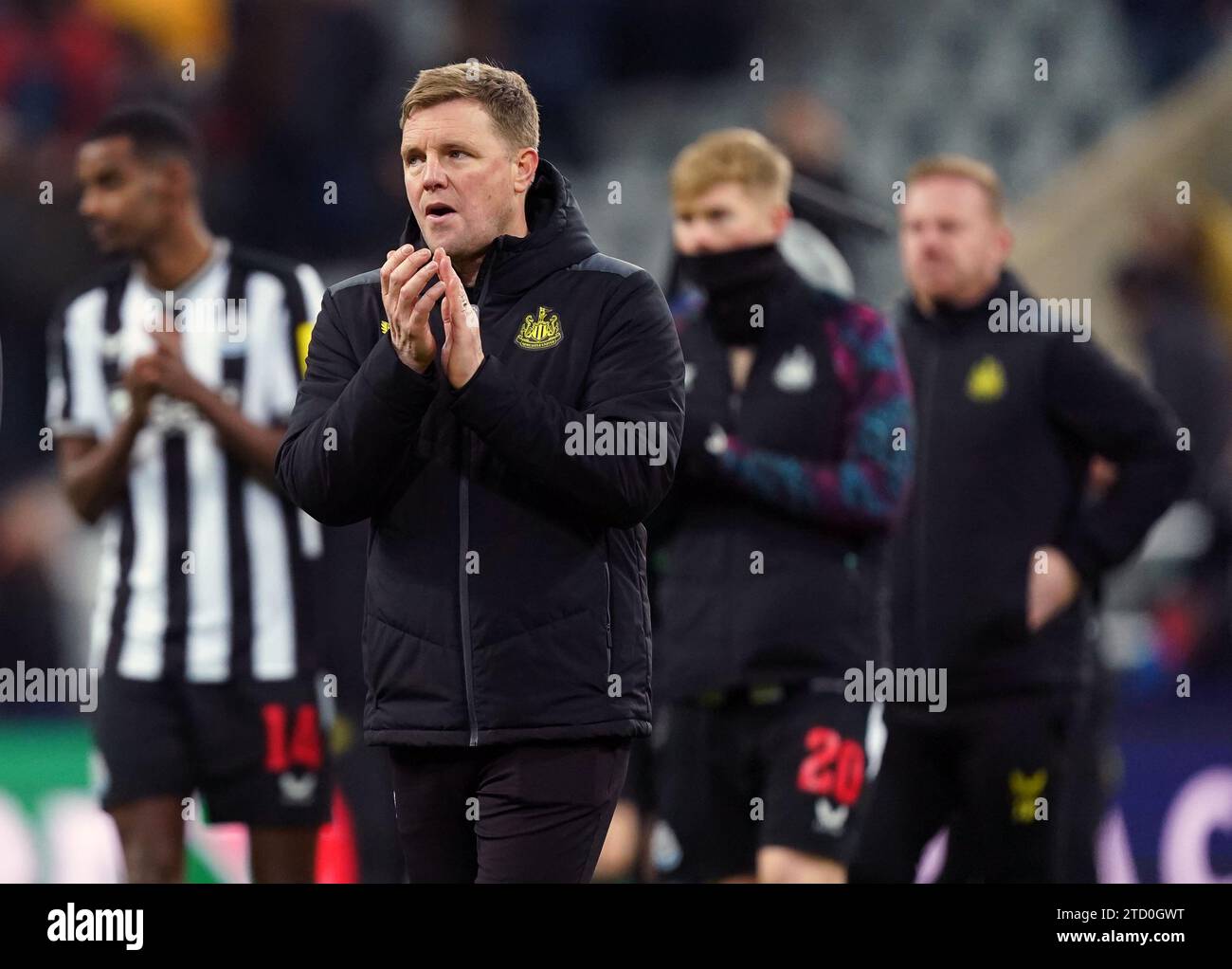 File photo dated 13/12/23 of Eddie Howe, who will look back on his ...