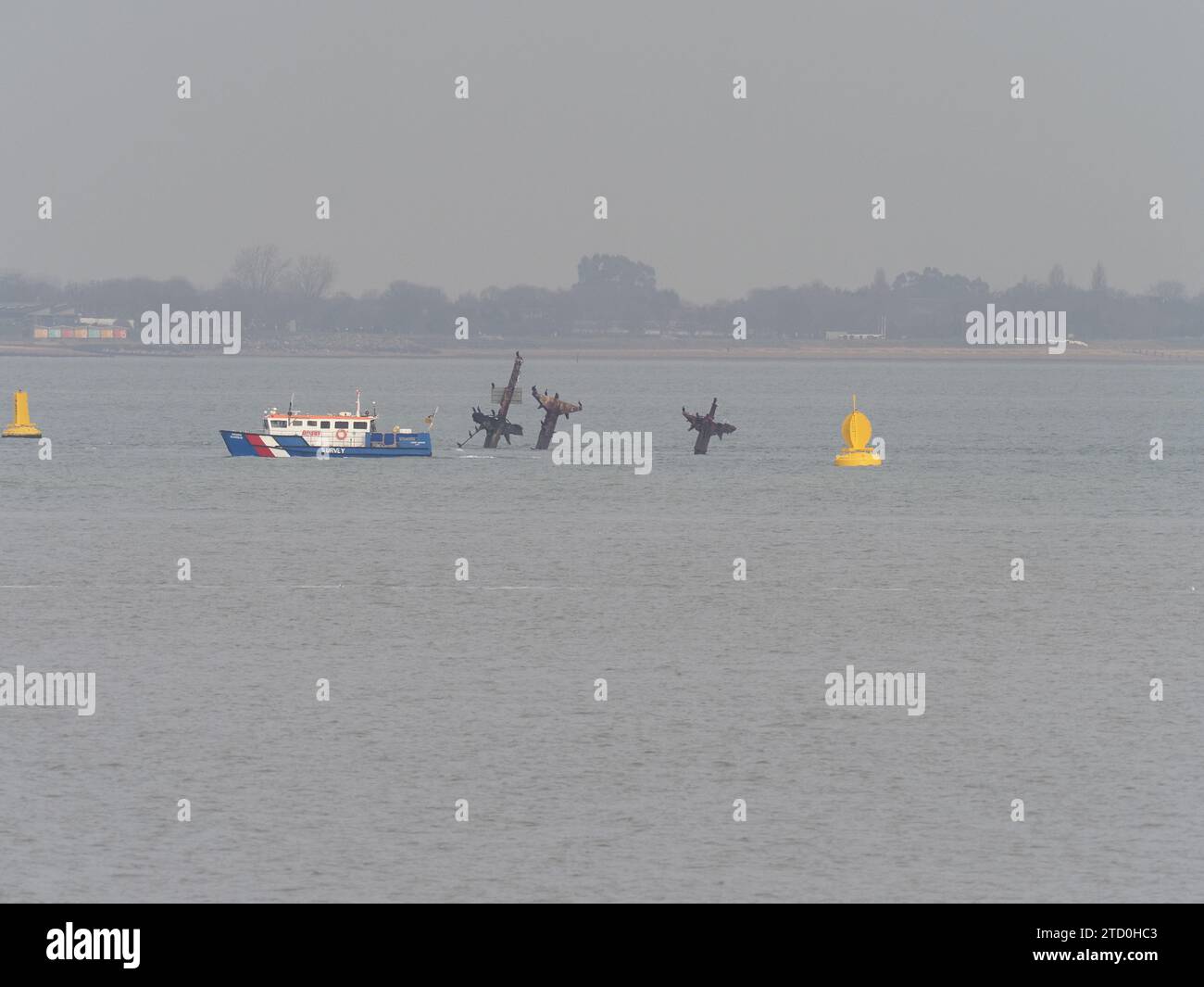 Sheerness, Kent, UK. 15th Dec, 2023. Notorious bomb-ladden shipwreck SS ...