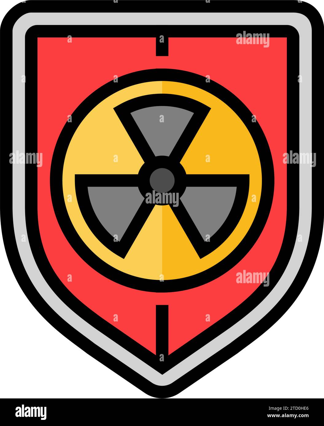 security nuclear energy color icon vector illustration Stock Vector ...