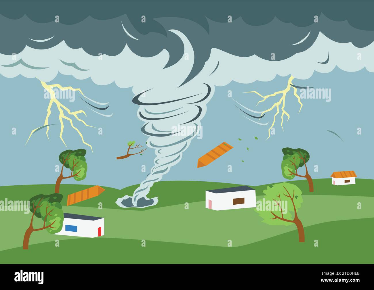 Destroying natural environment Stock Vector Images - Alamy