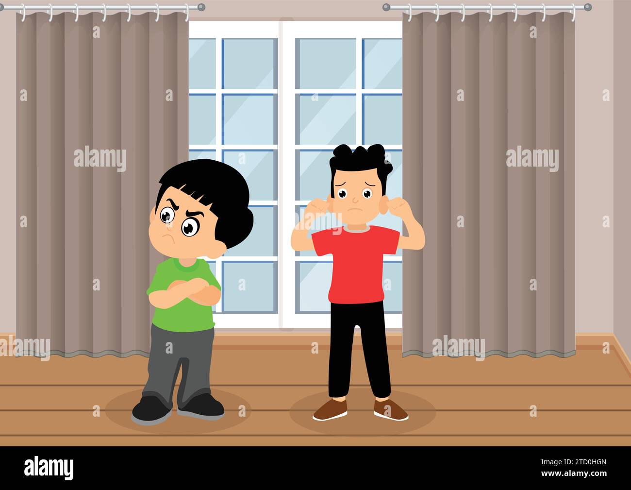 Holding a young boy Stock Vector Images - Alamy