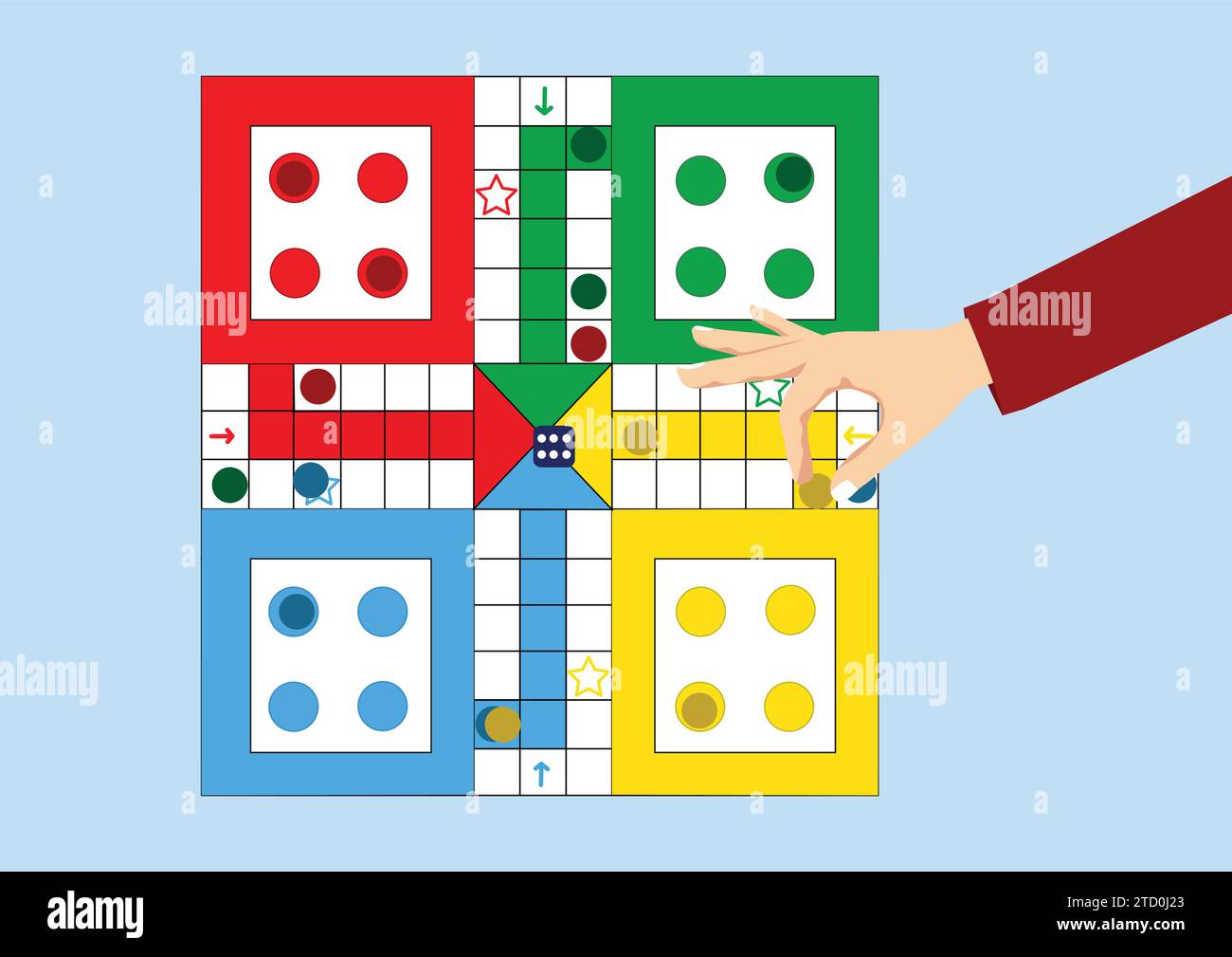 Indoor game ludo Stock Vector Images - Alamy
