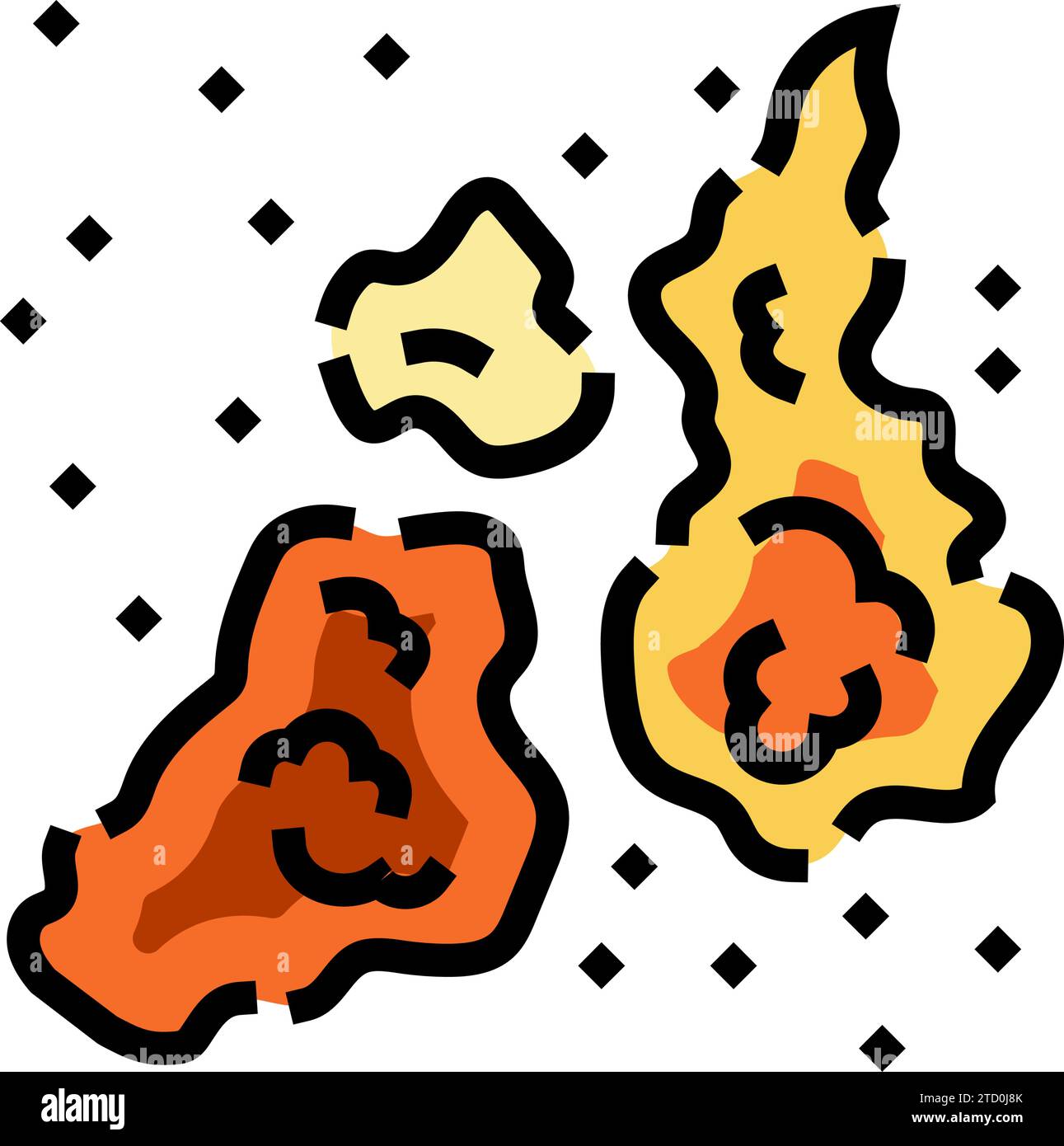 cosmic dust space exploration color icon vector illustration Stock ...