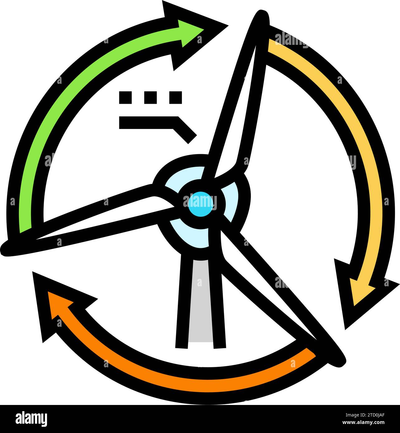 Turbine blades wind farm Stock Vector Images - Alamy