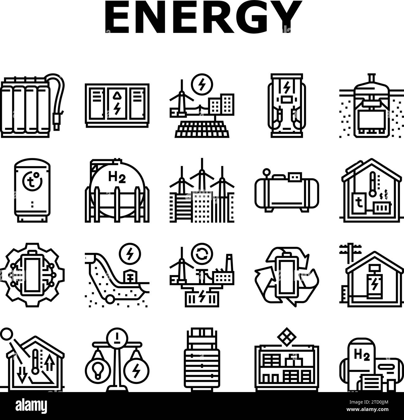 energy storage power system icons set vector Stock Vector Image & Art ... energy storage power system icons set vector Stock Vector Image & Art ...