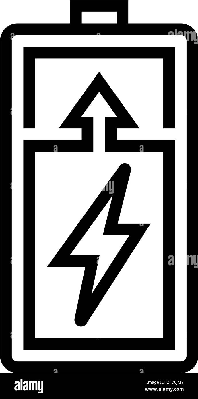 charging battery line icon vector illustration Stock Vector Image & Art ...