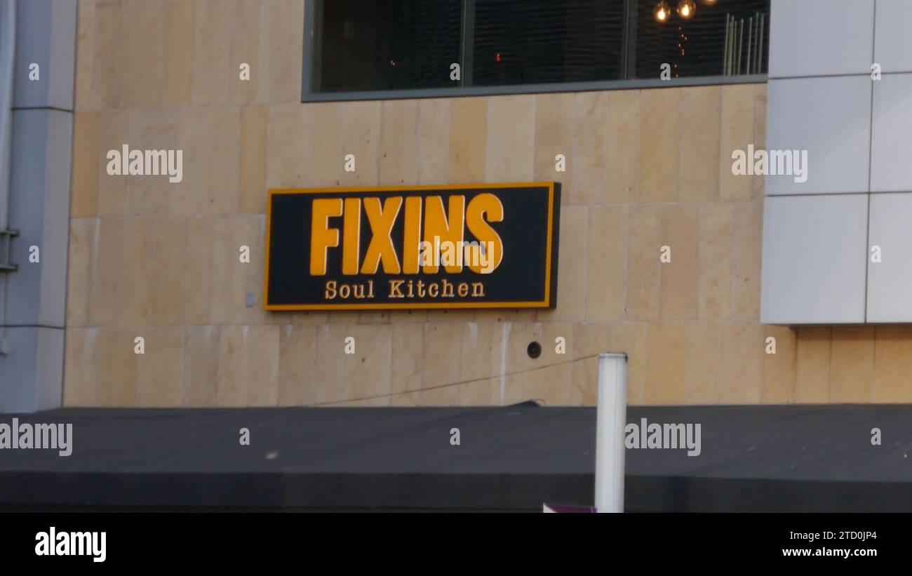 Los Angeles, California, USA 13th December 2023 Fixins Soul Kitchen ...