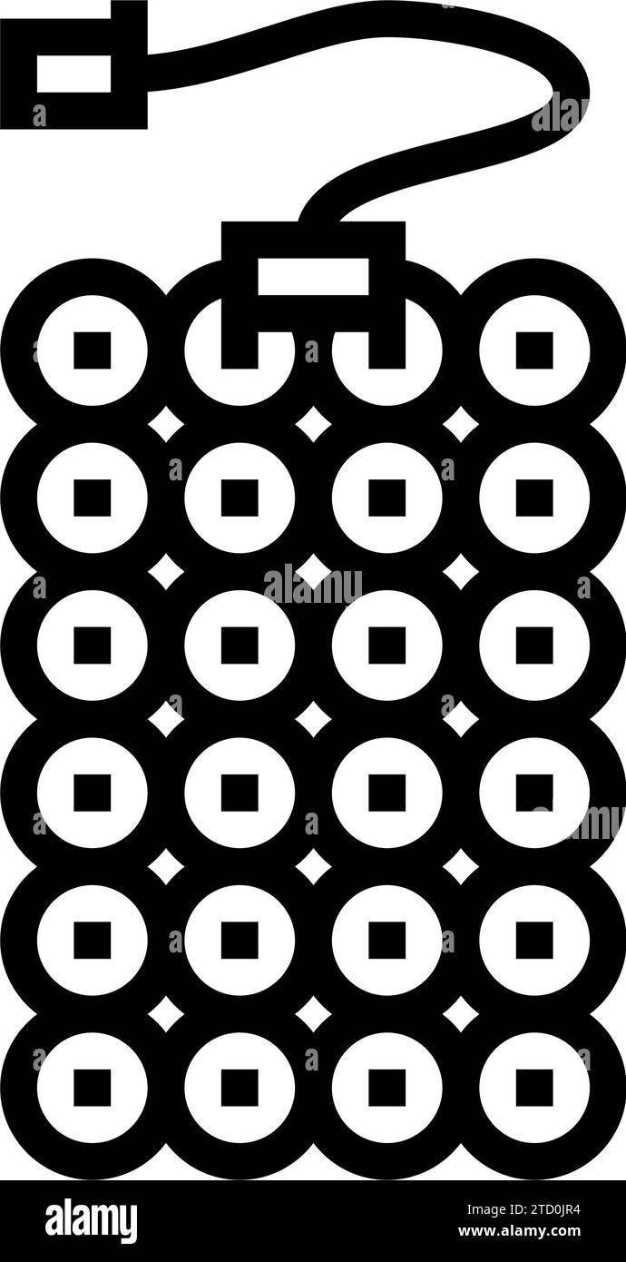pack battery line icon vector illustration Stock Vector Image & Art - Alamy