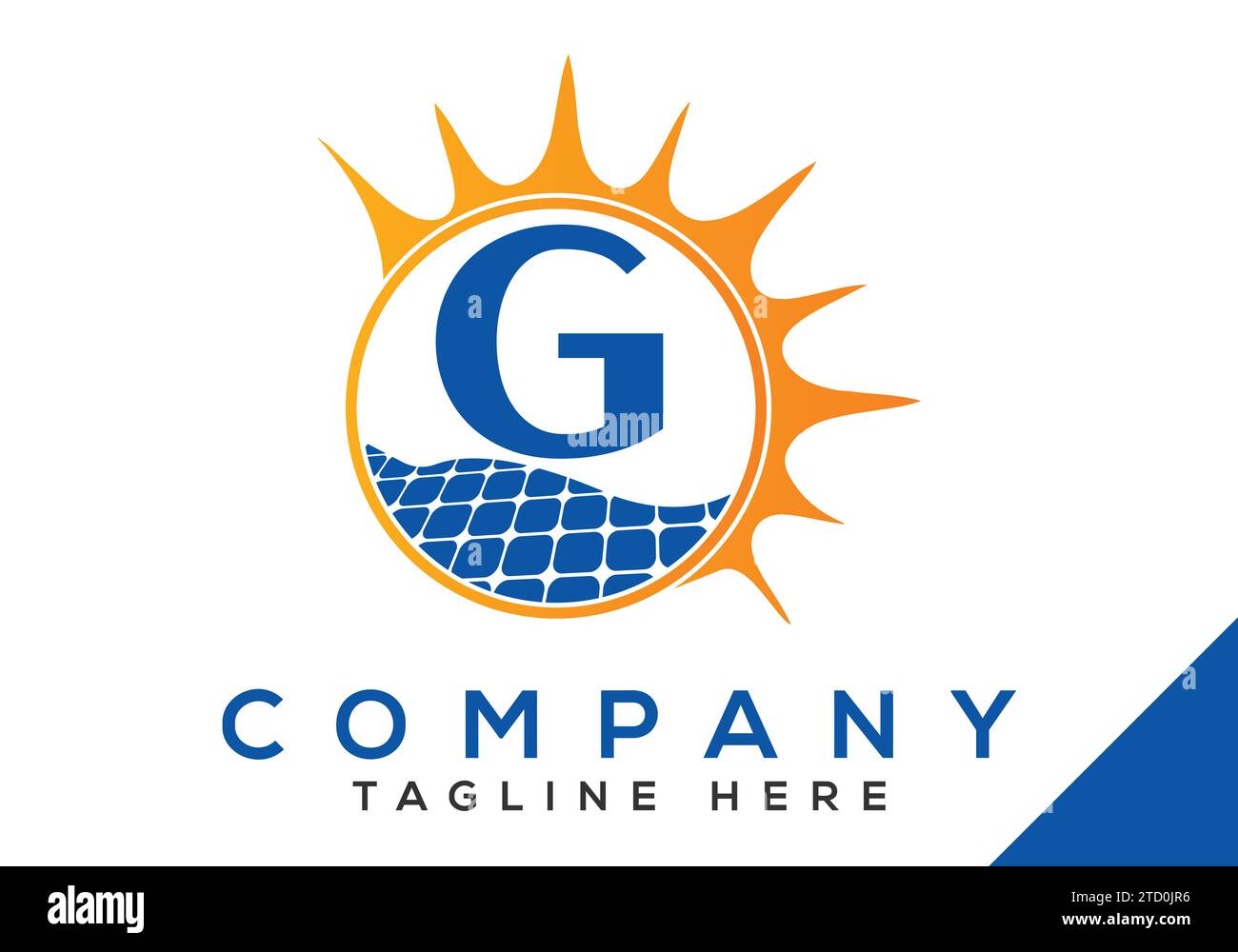Letter G with solar panel and sun sign Logo Design Vector Template ...