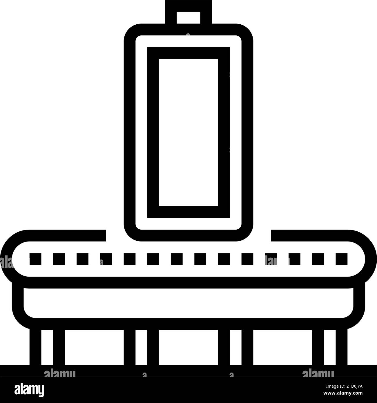 battery manufacturing line icon vector illustration Stock Vector Image ...