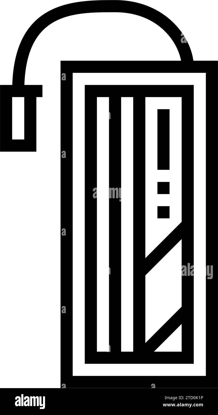 graphene battery line icon vector illustration Stock Vector Image & Art ...