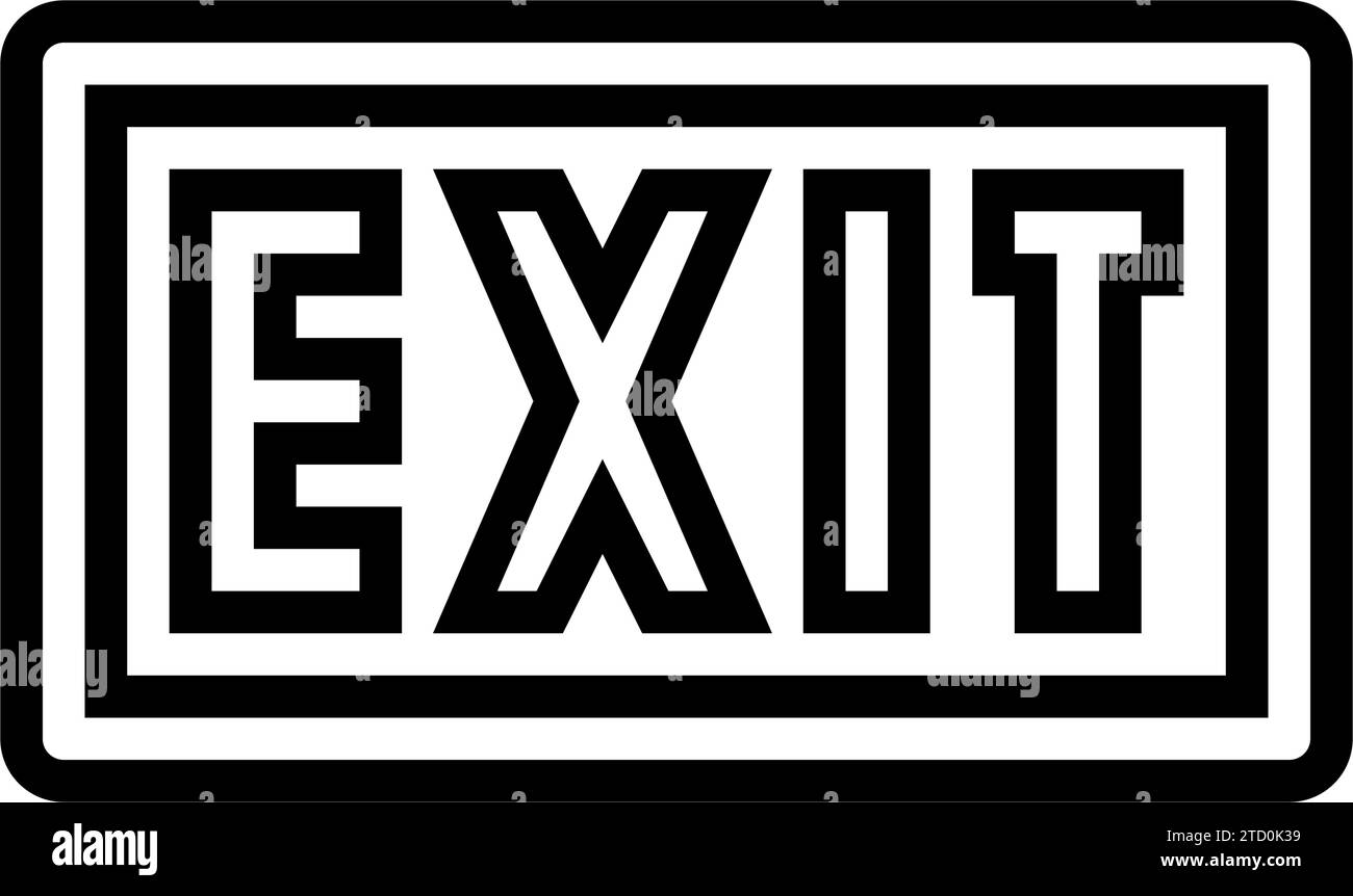 exit close line icon vector illustration Stock Vector Image & Art - Alamy