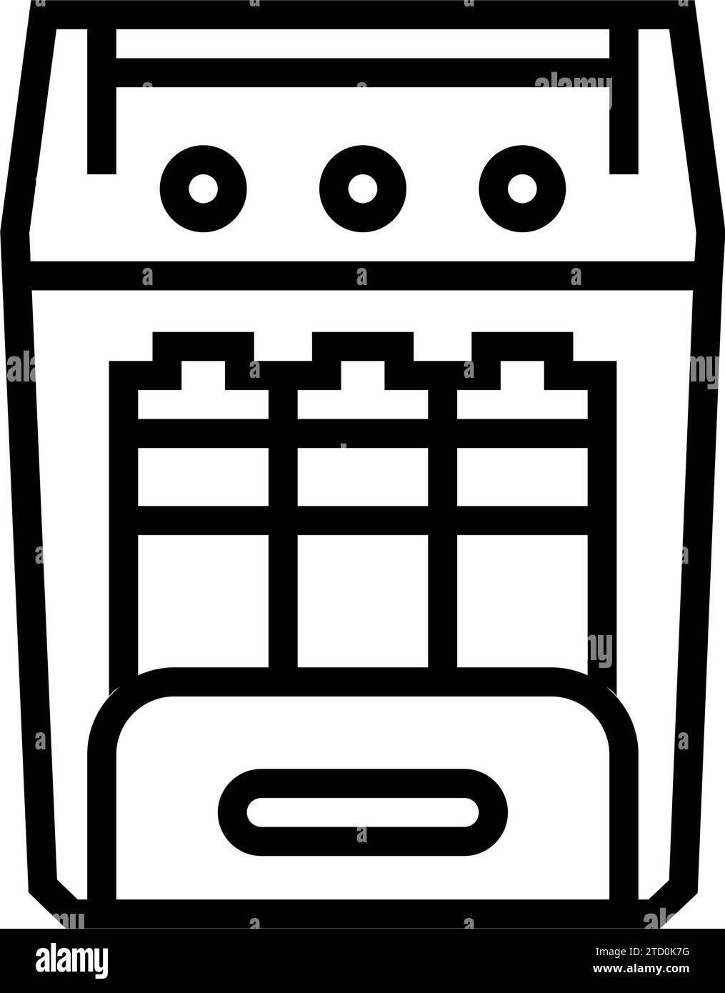 battery charging station line icon vector illustration Stock Vector ...