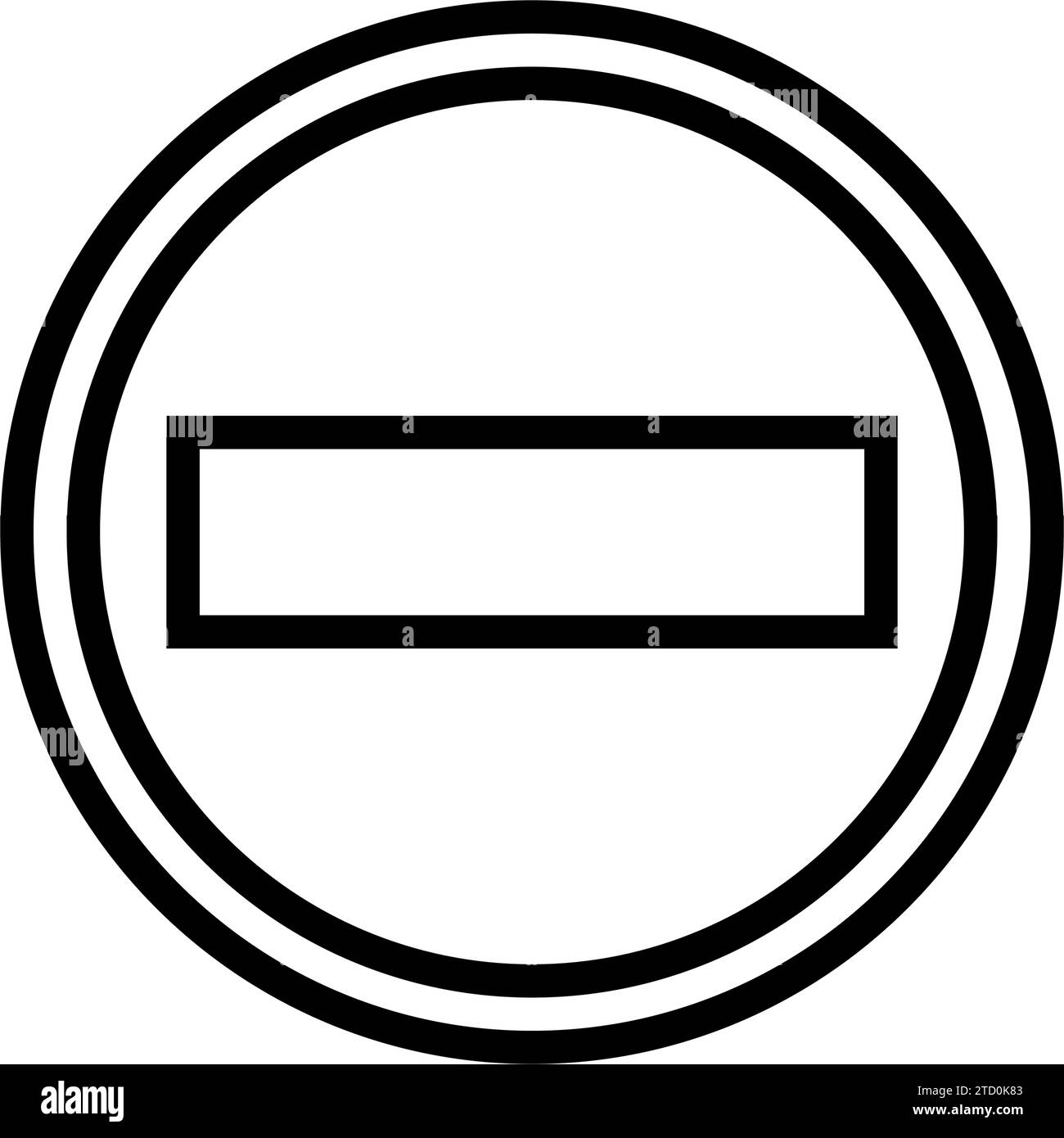 no entry line icon vector illustration Stock Vector Image & Art - Alamy