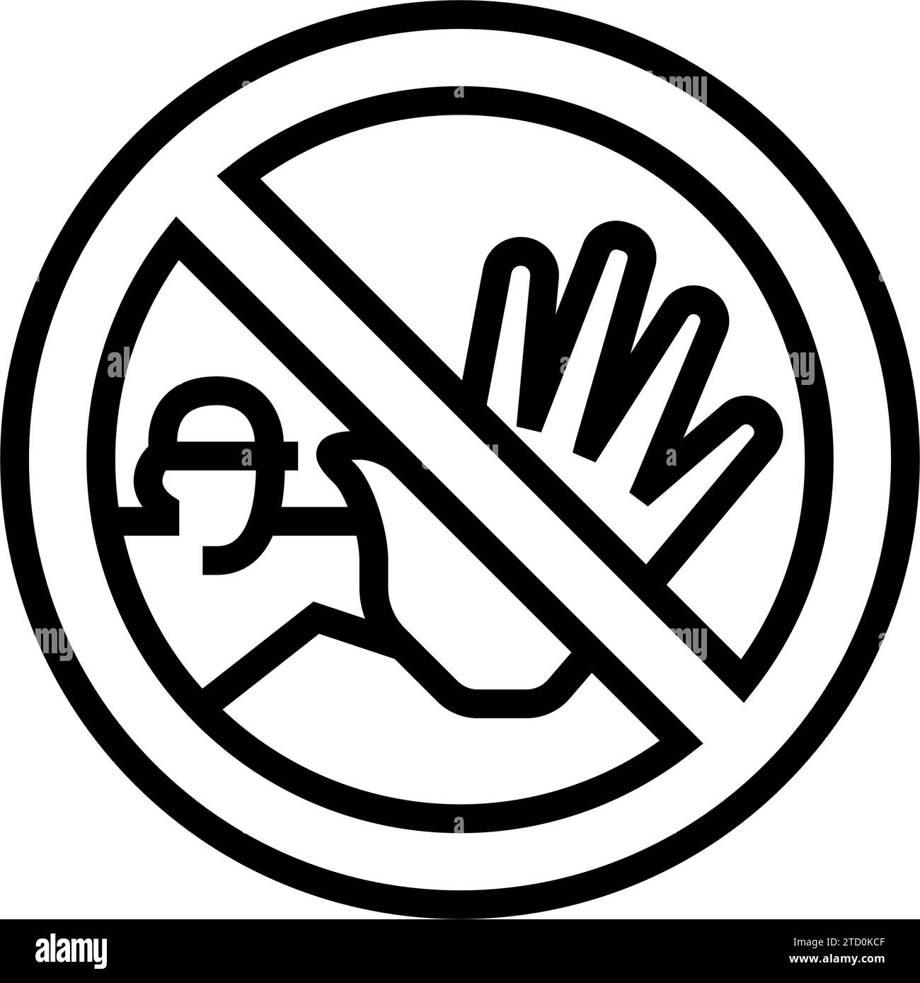 no access line icon vector illustration Stock Vector Image & Art - Alamy