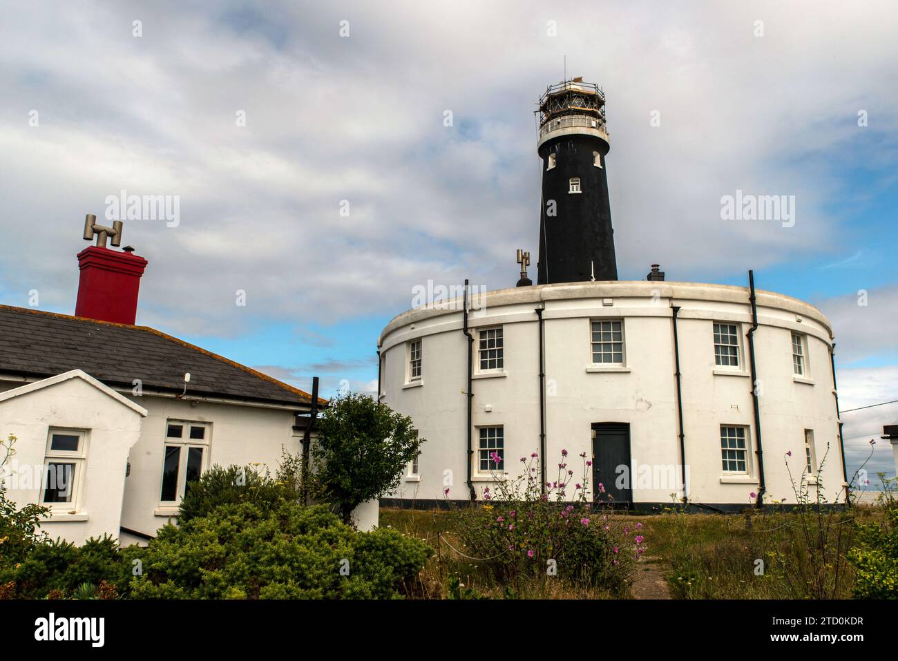 Illustration of Dungeness, Kent, UK on July 16, 2023. Dungeness, a ...