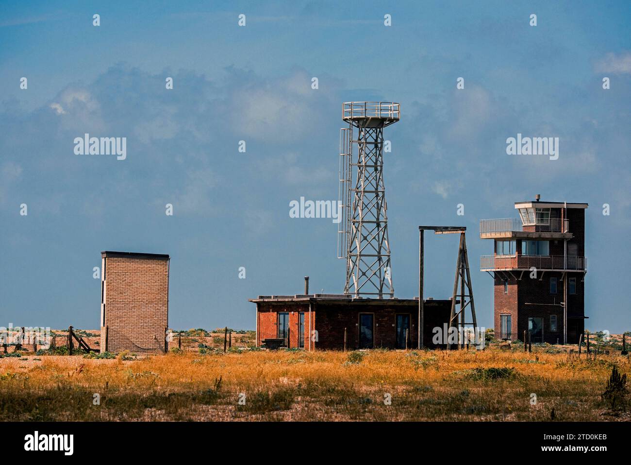 Illustration of Dungeness, Kent, UK on July 16, 2023. Dungeness, a ...