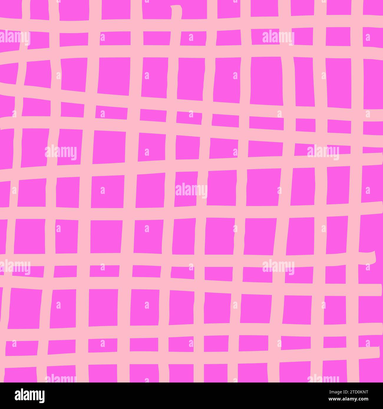 Cute checkered hand drawn pattern. Bright neon purple shades background ...