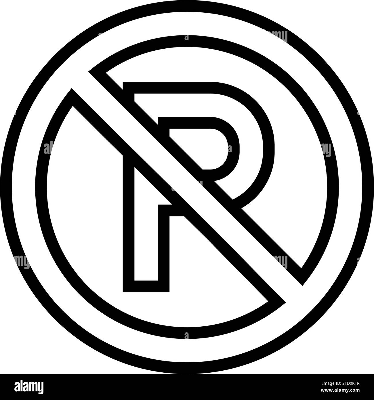 no parking line icon vector illustration Stock Vector Image & Art - Alamy