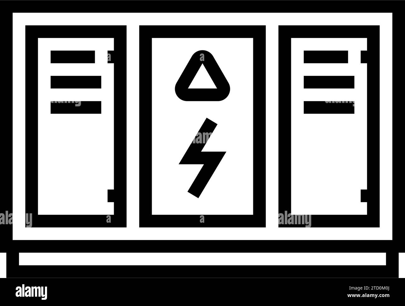 grid storage energy line icon vector illustration Stock Vector Image ...