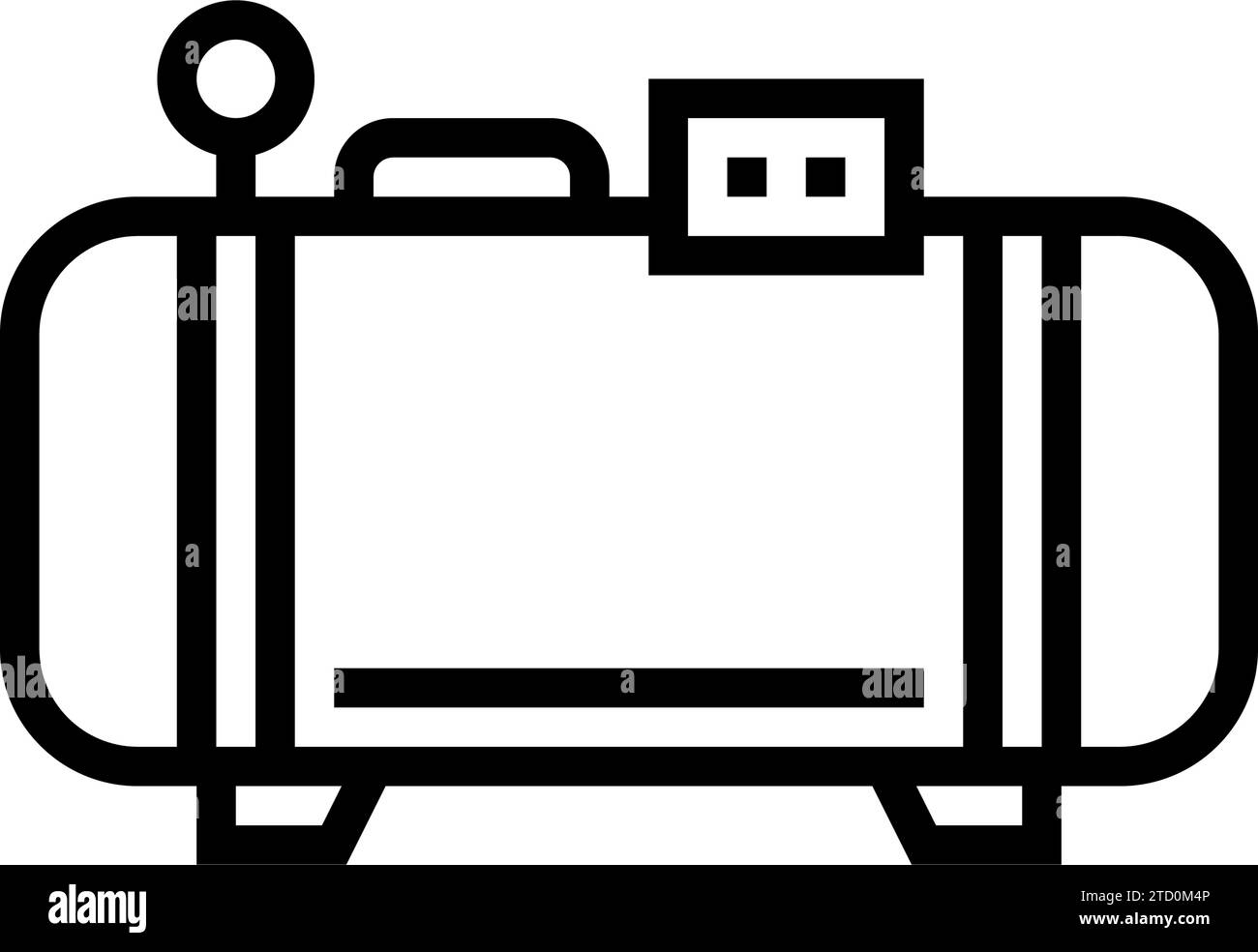 compressed air energy line icon vector illustration Stock Vector Image ...