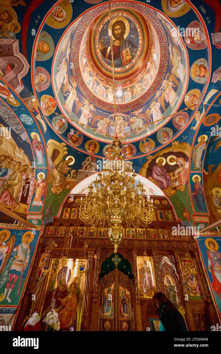 Slanic Arges Romania December 10, 2023. Slanic Monastery in Arges ...