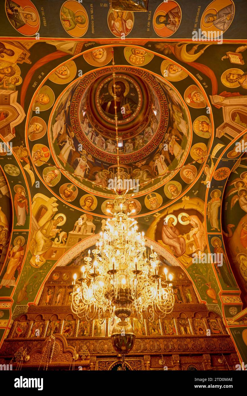 Slanic Arges Romania December 10, 2023. Slanic Monastery in Arges ...
