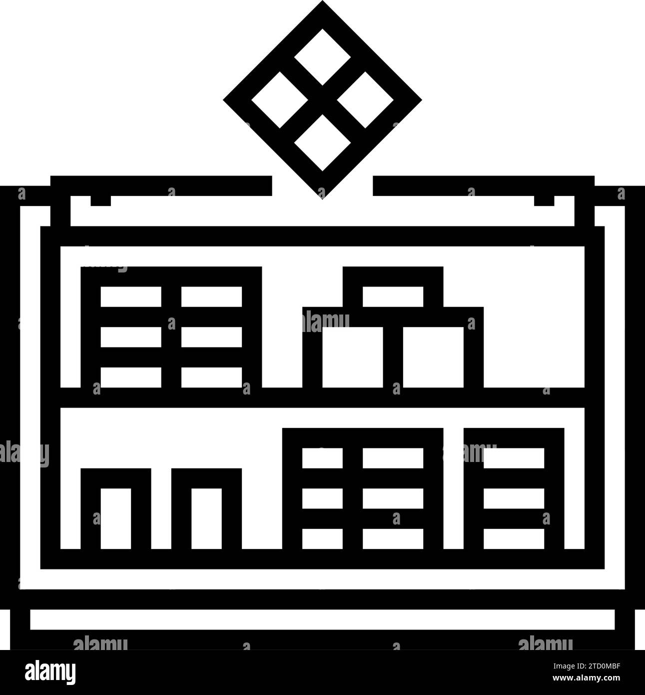 chemical storage energy line icon vector illustration Stock Vector ...