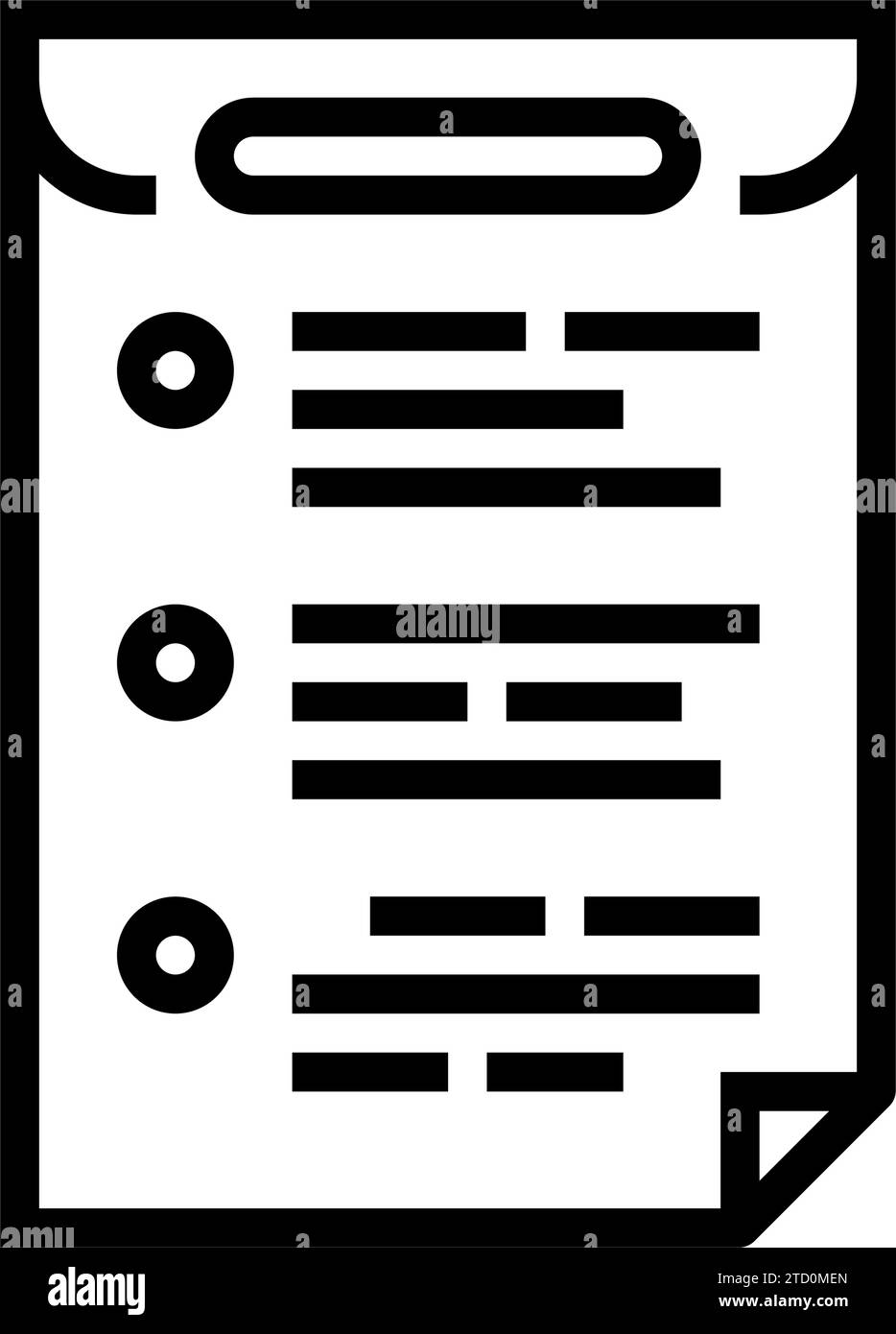 bullet points list line icon vector illustration Stock Vector Image ...