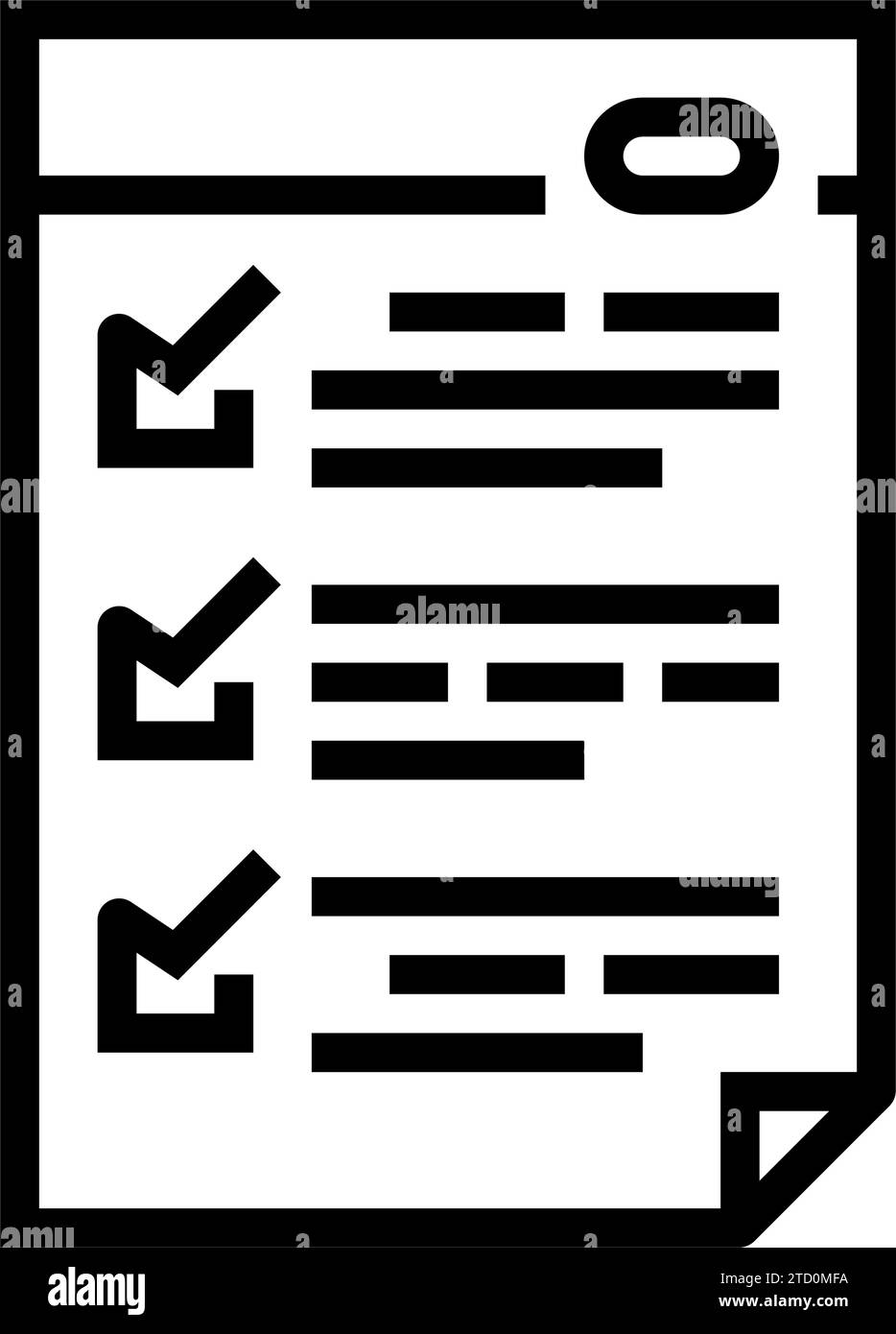 checklist list line icon vector illustration Stock Vector Image & Art ...