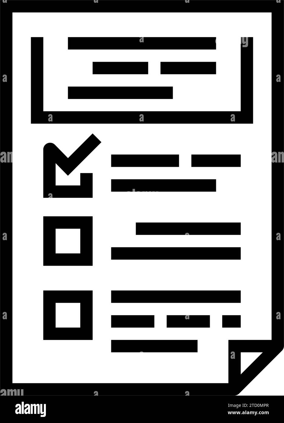 choice list line icon vector illustration Stock Vector Image & Art - Alamy