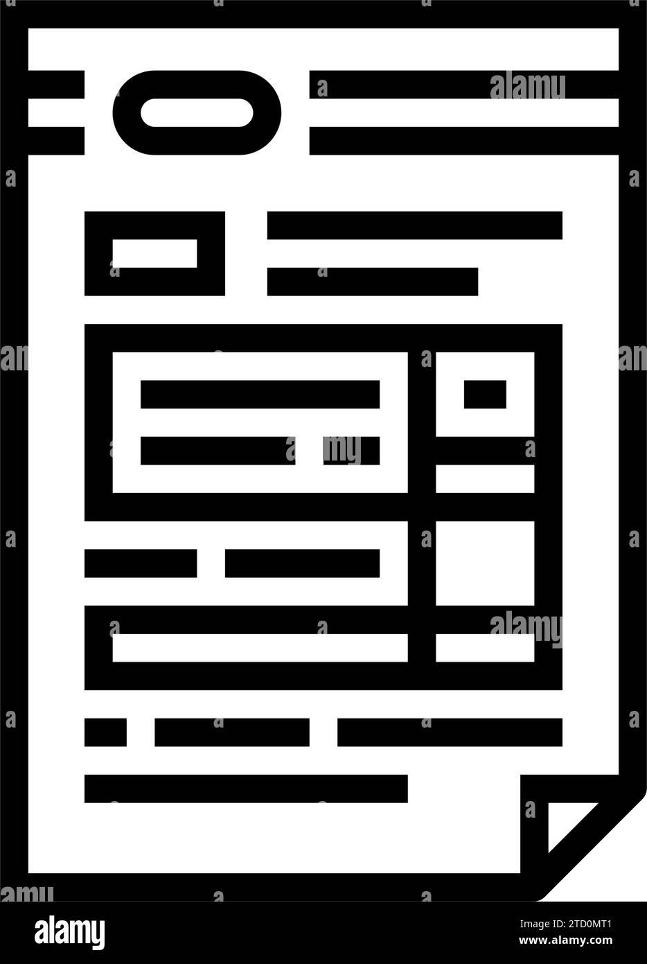 questionnaire list line icon vector illustration Stock Vector Image ...