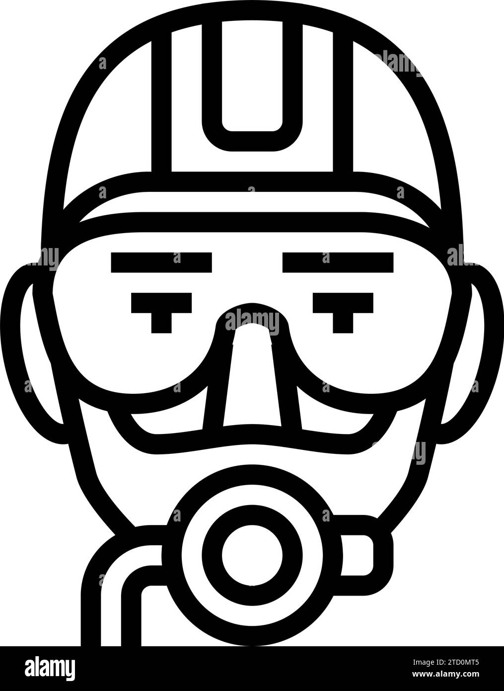 Scuba diving mask icon Black and White Stock Photos & Images - Alamy