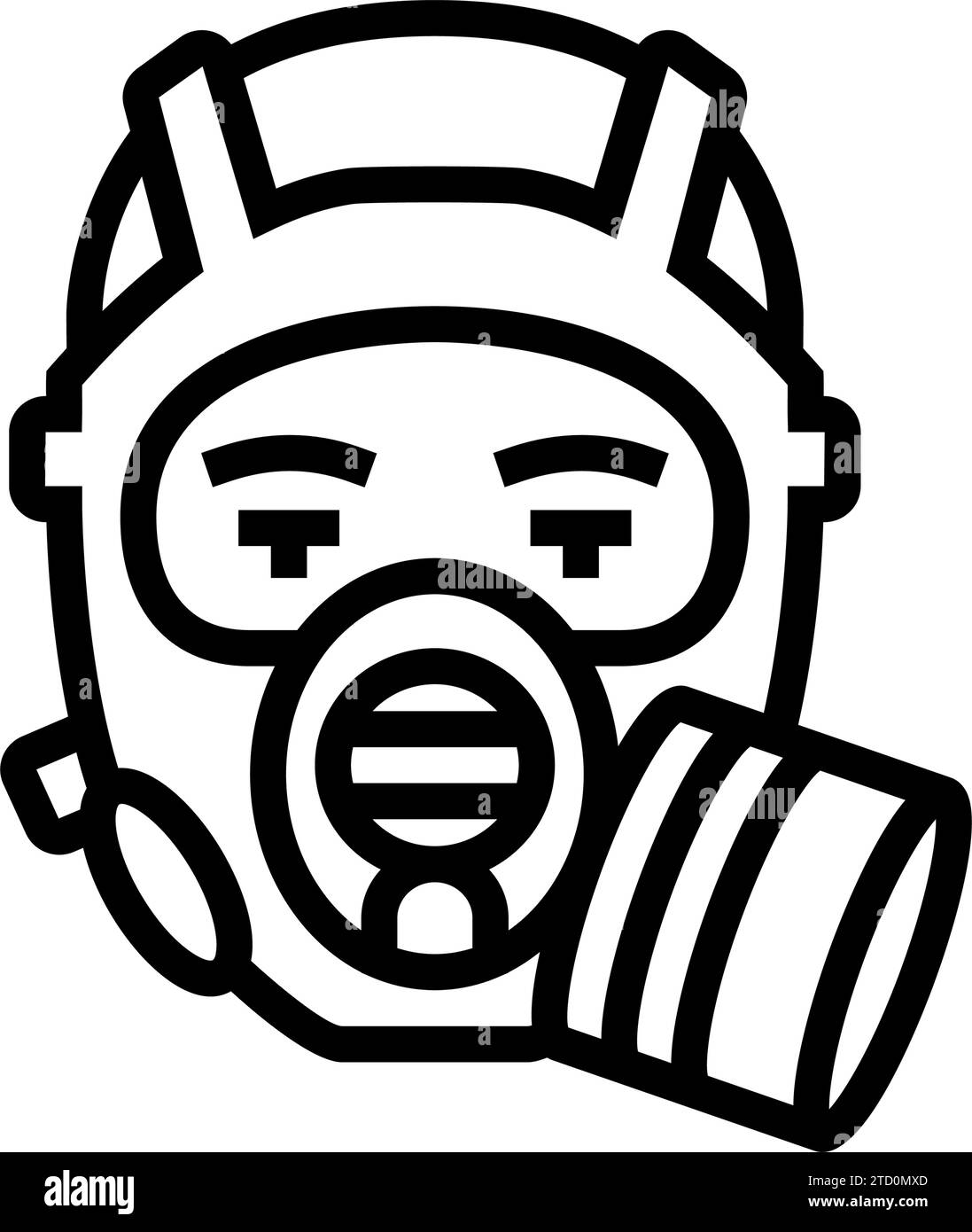 smoke mask face line icon vector illustration Stock Vector Image & Art ...