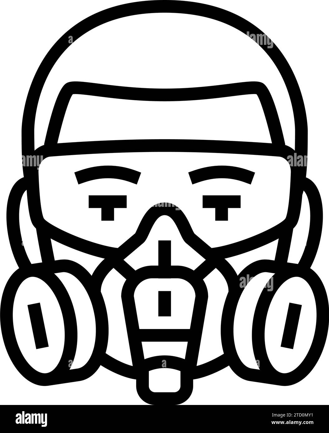 painting mask face line icon vector illustration Stock Vector Image ...