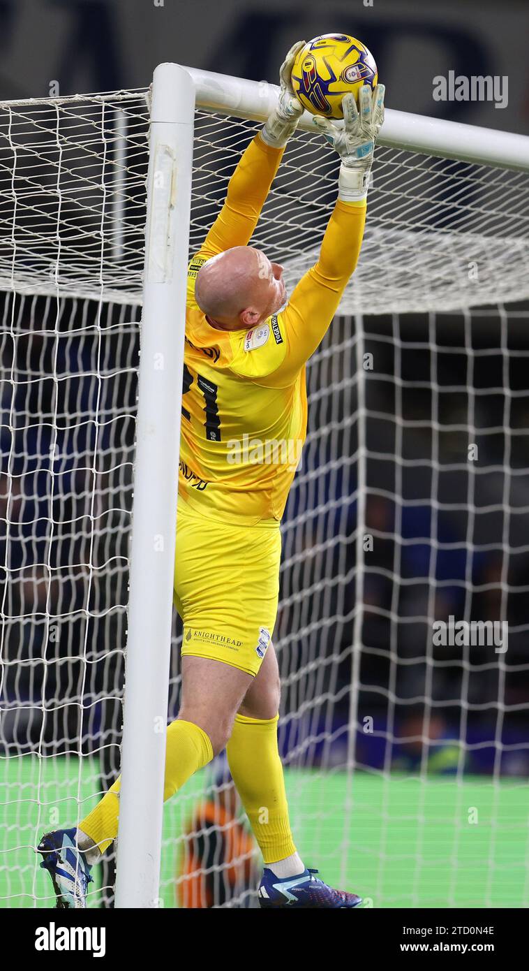 John Ruddy , the goalkeeper of Birmingham City in action. EFL Skybet ...