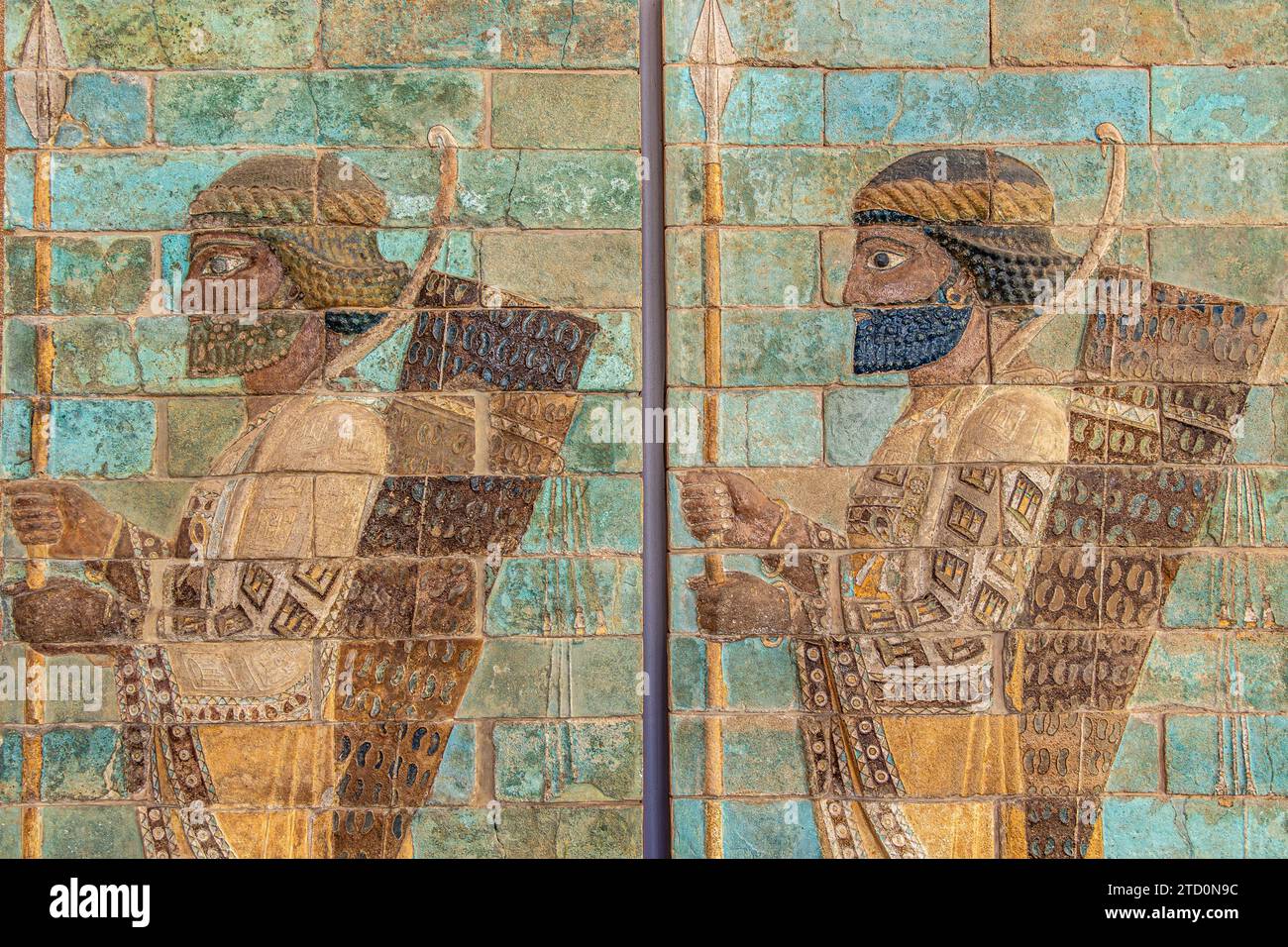 Frieze of archers of the Royal Persian Guard of Darius I, The Louvre ...