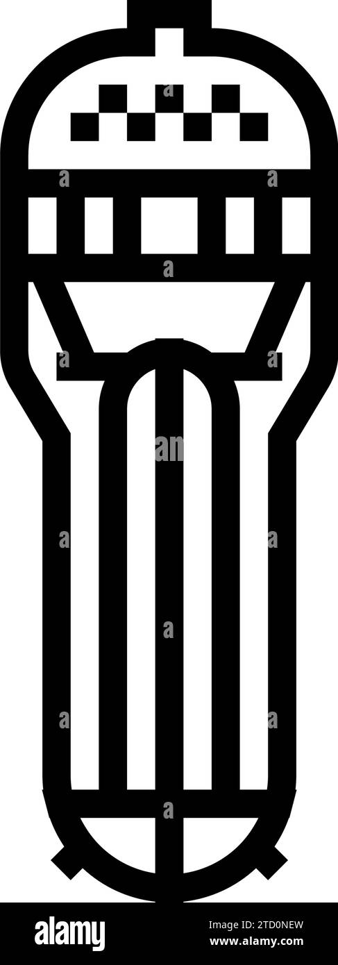 steam generation nuclear energy line icon vector illustration Stock ...