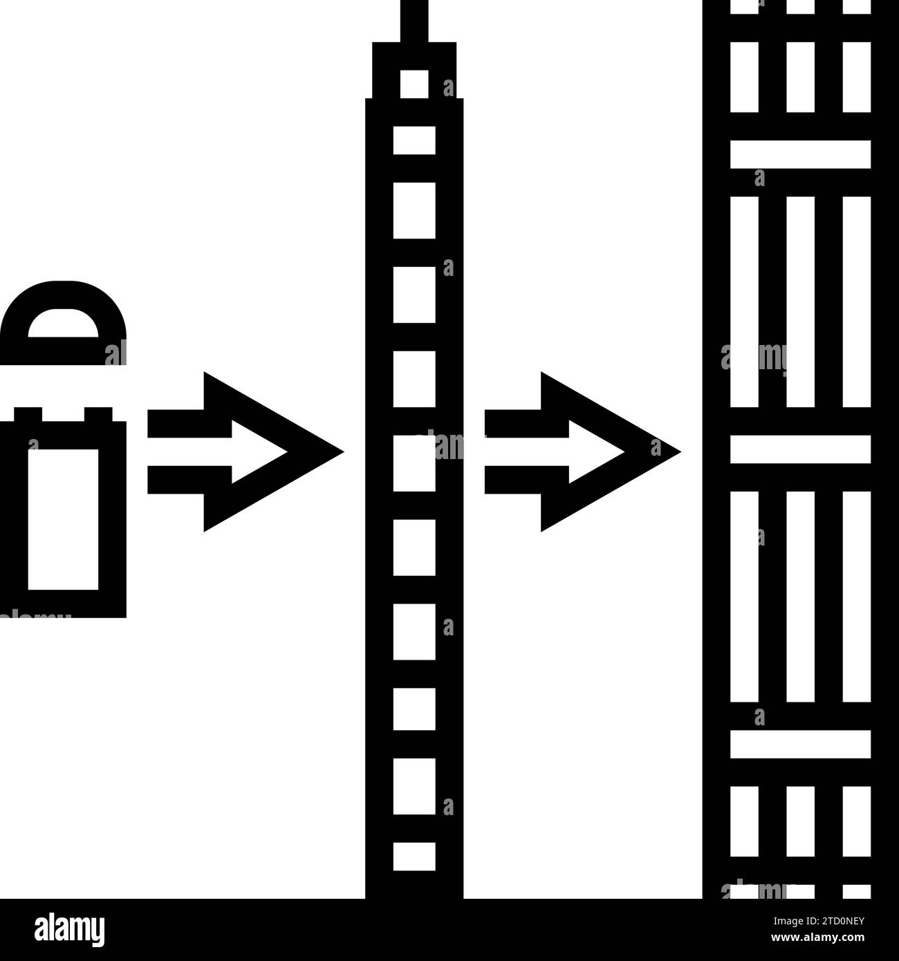 fuel assembly nuclear energy line icon vector illustration Stock Vector ...