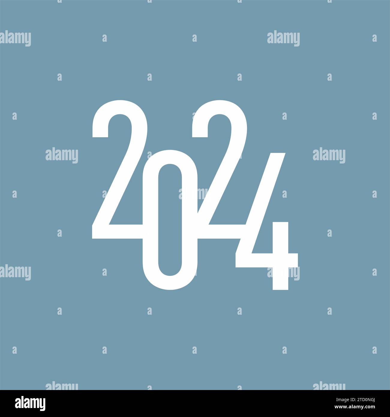 Creative concept of 2024 Happy New Year posters. Design templates with ...