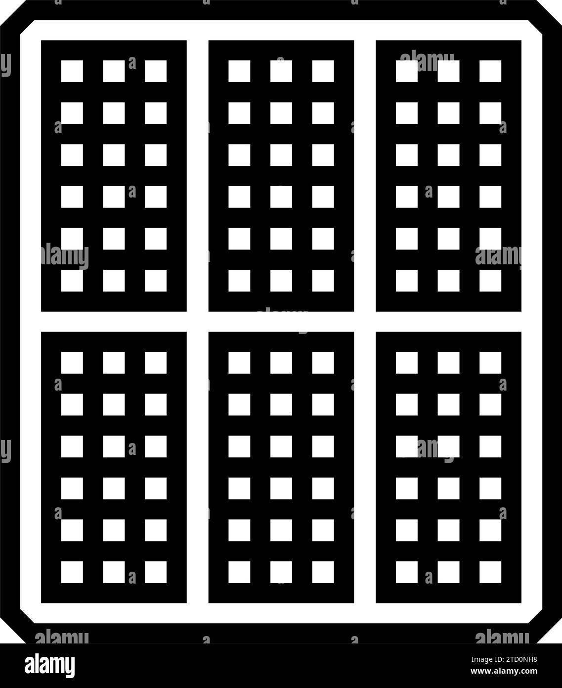 array solar panel line icon vector illustration Stock Vector Image ...